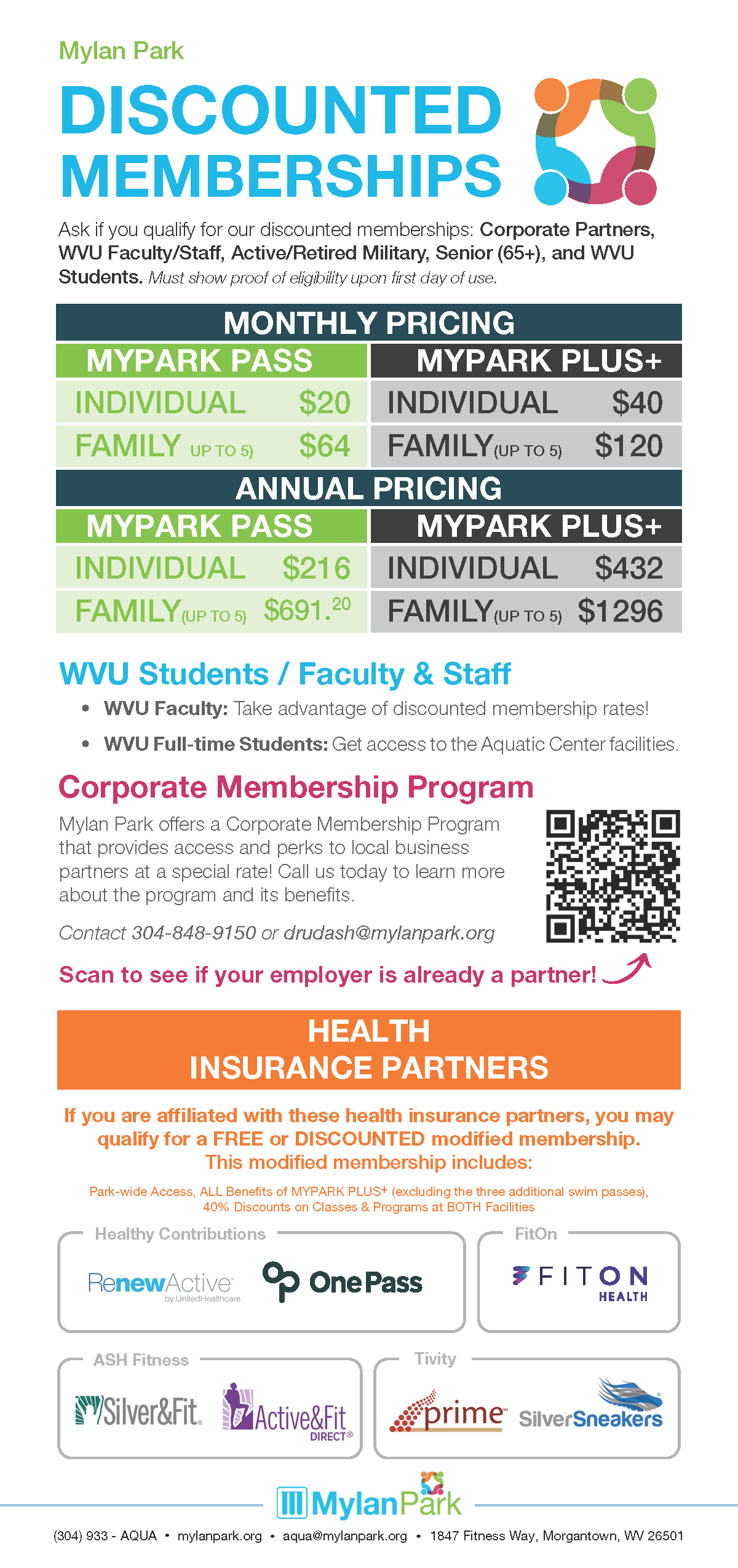 Memberships at Mylan Park ‣ Mylan Park