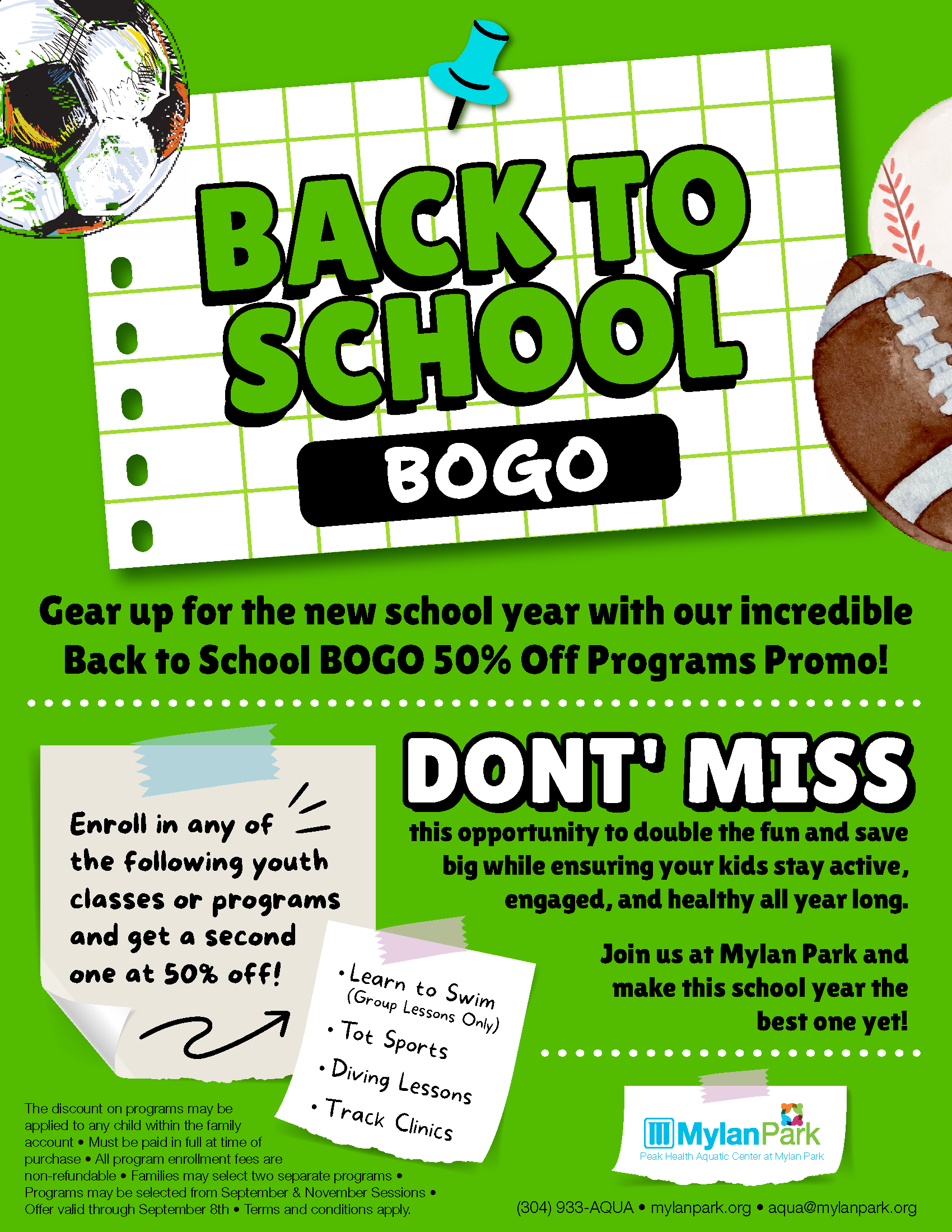 Monthly Promotions ‣ Mylan Park